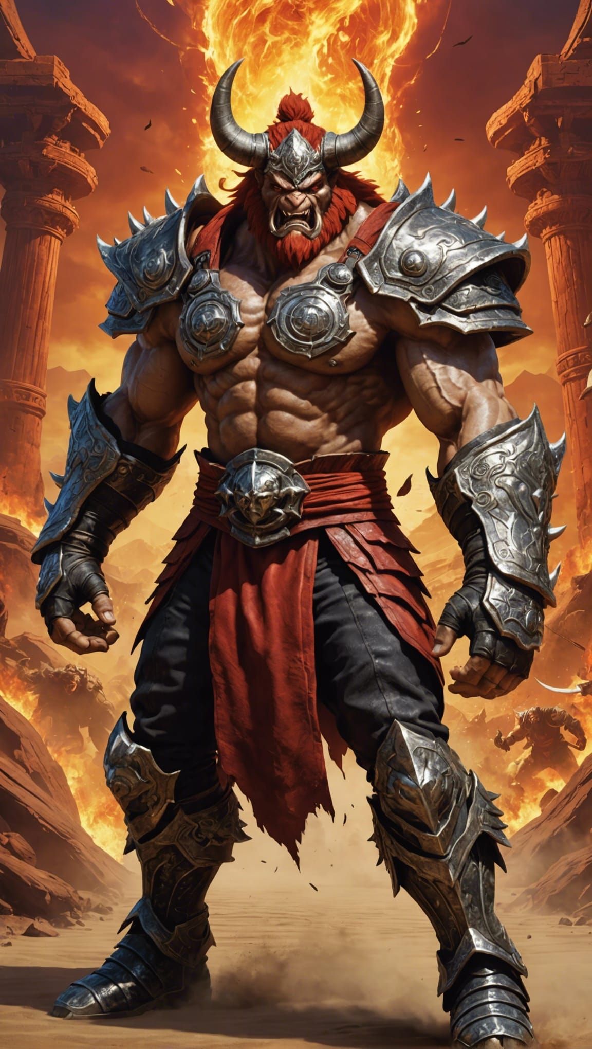 Raging Sun Demon - AI Generated Artwork - NightCafe Creator