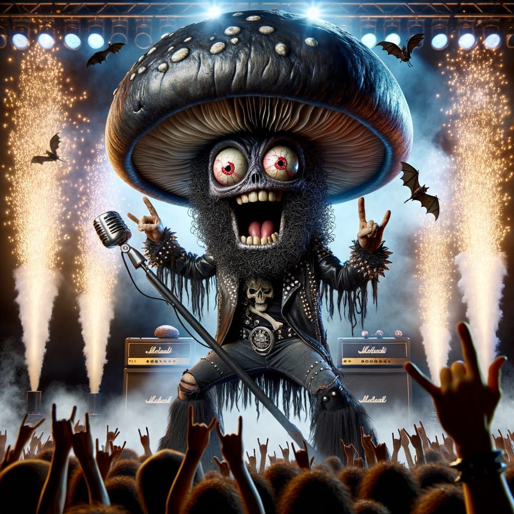 Unhinged Rockspoor - Mushroom Rock Star in Psychedelic Conce...