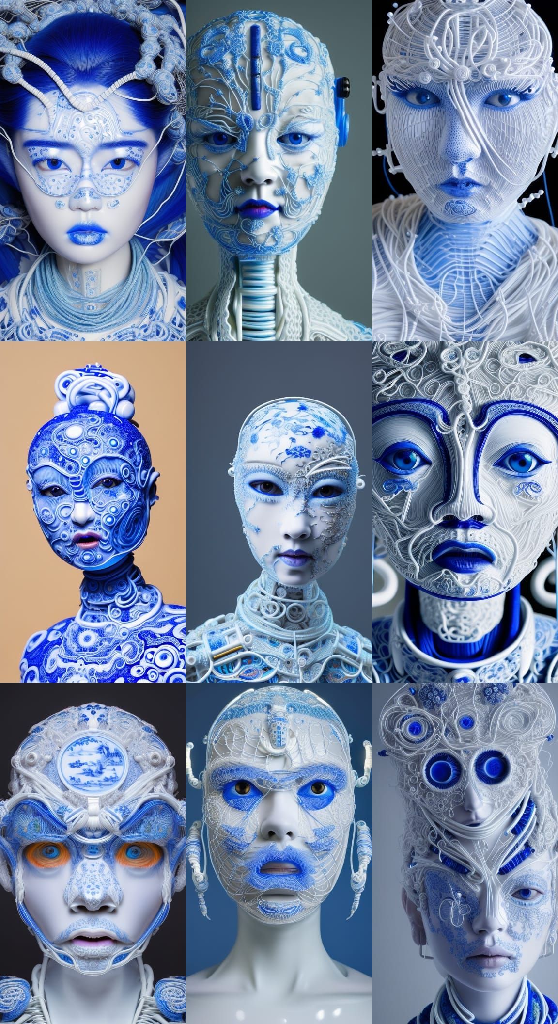 Insanely detailed face portrait photography of a majestic beautiful ...