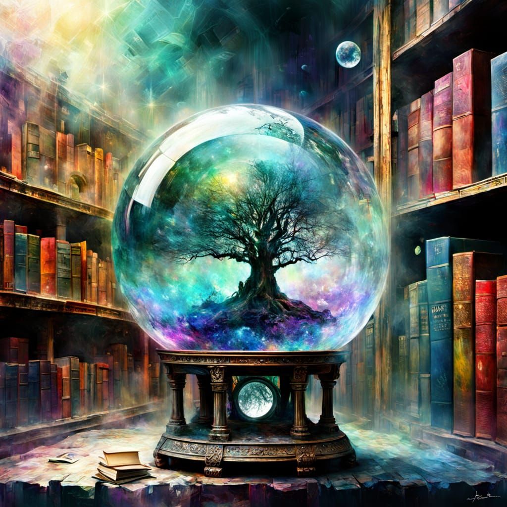 bright crystal ball - Mysterious Sage Gazing into Crystal Ba...