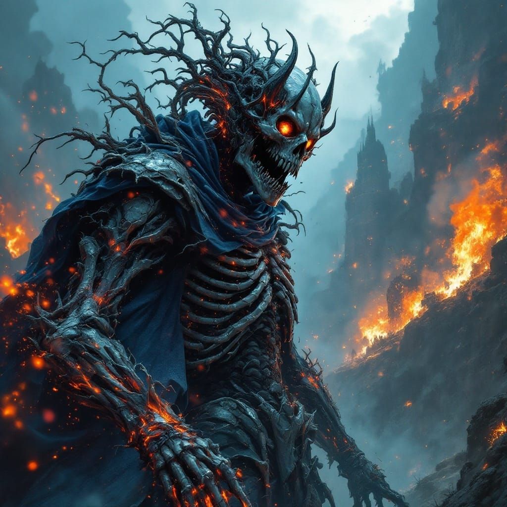 Apocalyptic bone seeker - Epic Apocalyptic Seeker in a Vivid...