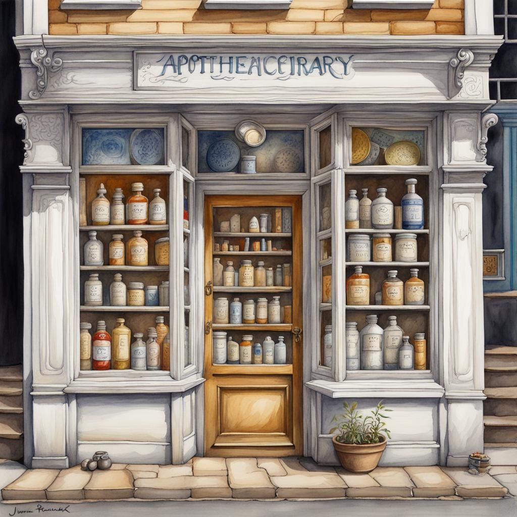 Apothecary Shop - AI Generated Artwork - NightCafe Creator