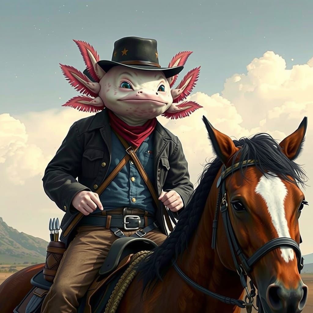 Wild West Axolotl - Wild West Axolotl in Red Dead Redemptio...