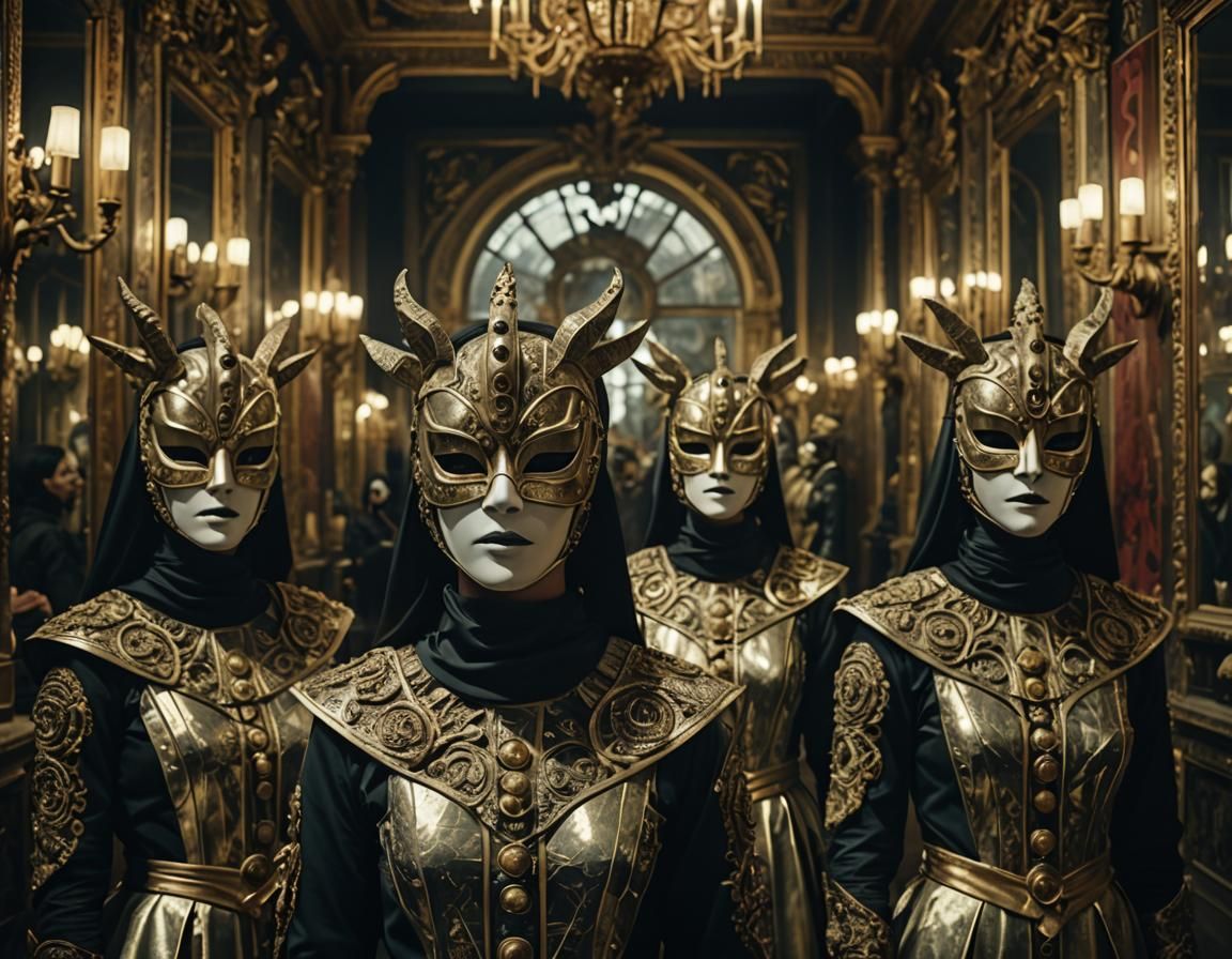 A masked Female clan - AI Generated Artwork - NightCafe Creator