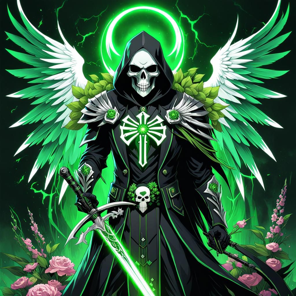 The Green Reaper - AI Generated Artwork - NightCafe Creator
