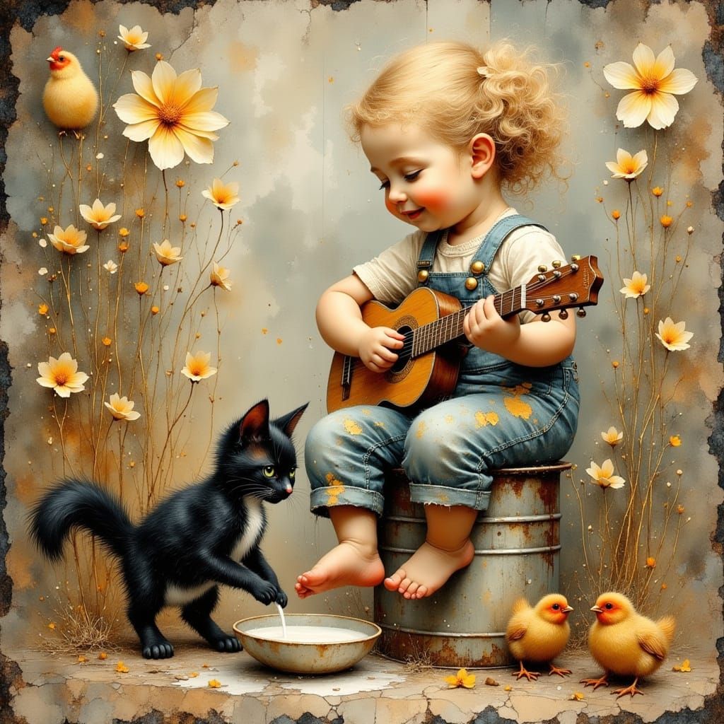 Singing to her peeps - Singing to her peeps