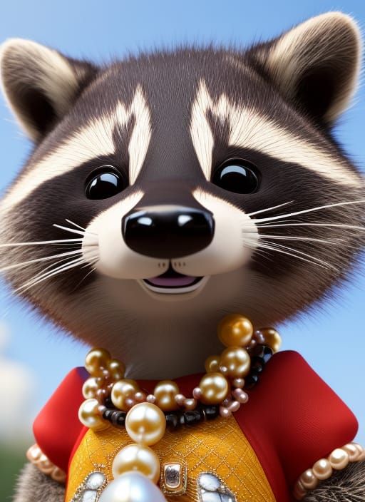 Fancy Raccoon - AI Generated Artwork - NightCafe Creator