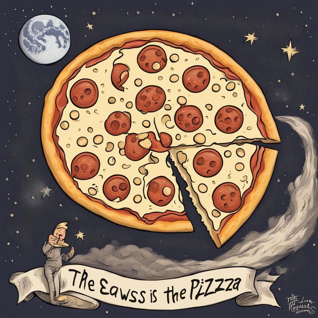 The Earth is a Pizza - AI Generated Artwork - NightCafe Creator