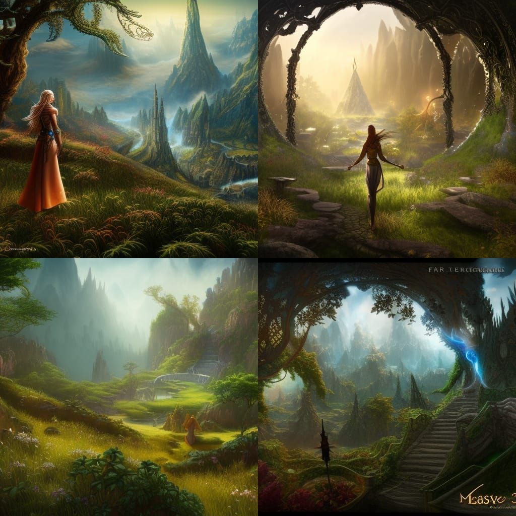 Magical elf lands - AI Generated Artwork - NightCafe Creator
