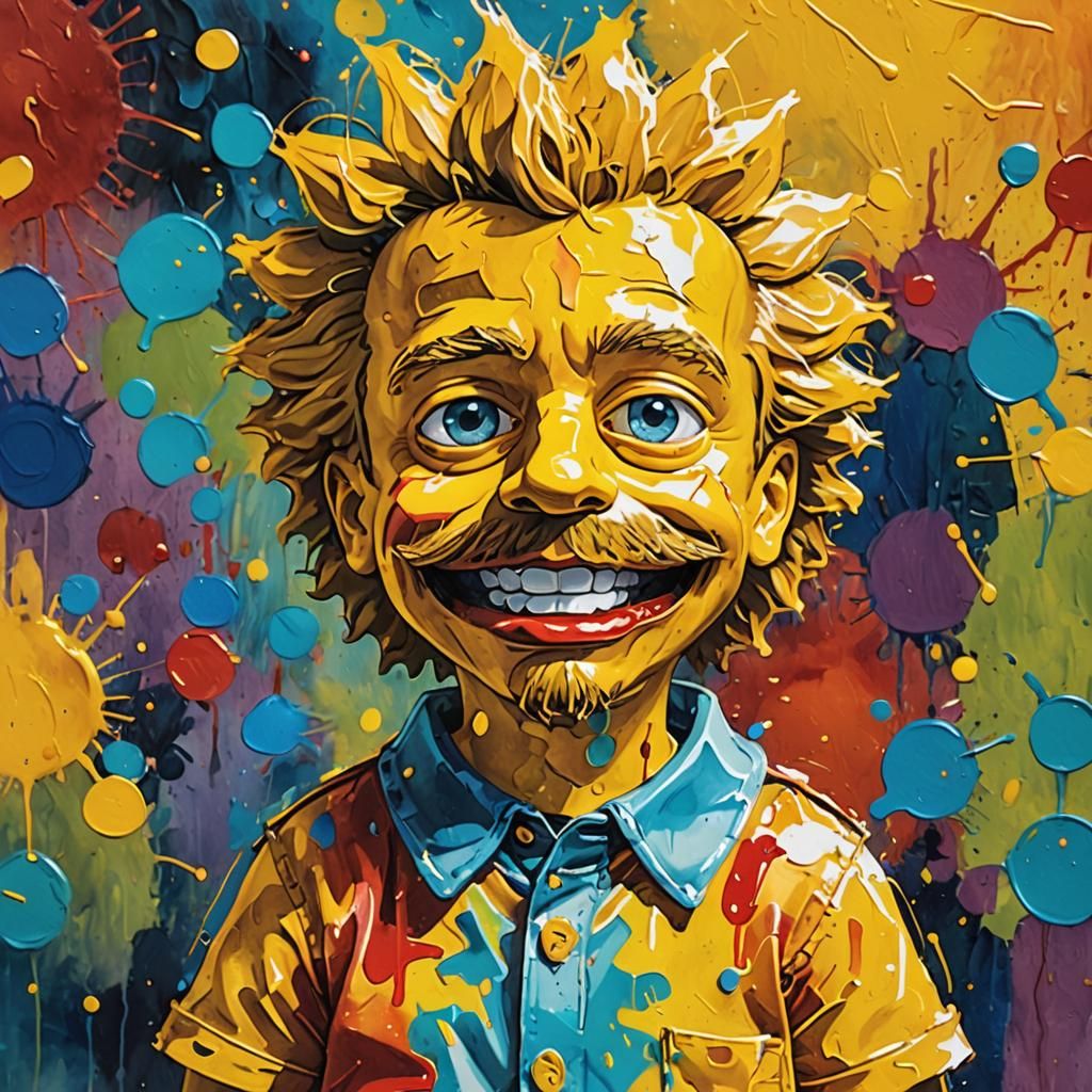 Elmo dresses up as Bart Simpson - Elmo dresses up as Bart Si...