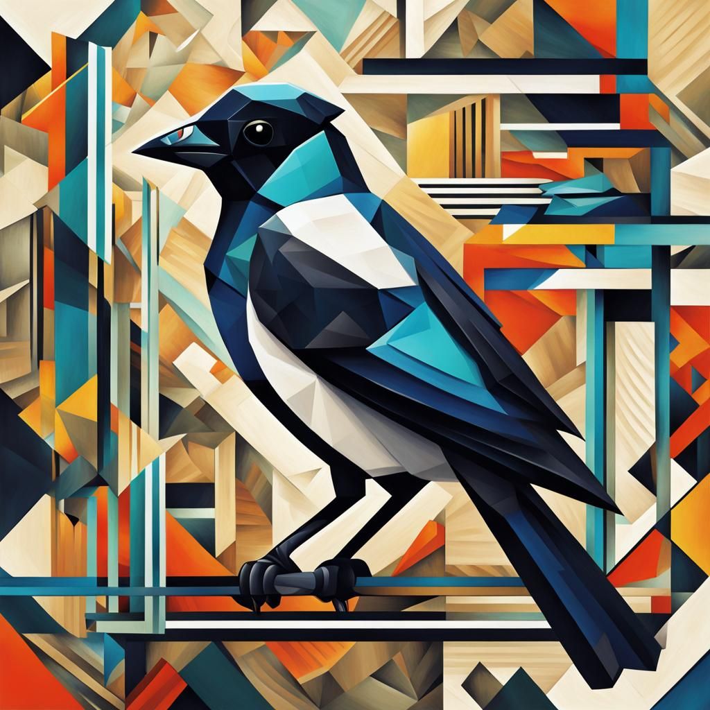 Magpie - AI Generated Artwork - NightCafe Creator