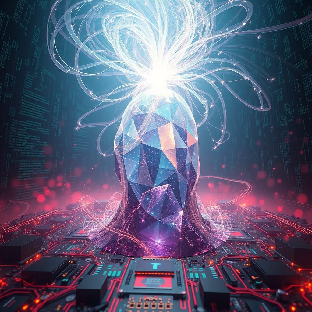 Spectacular AI Entity Rises from Digital Realm in ... - AI Art