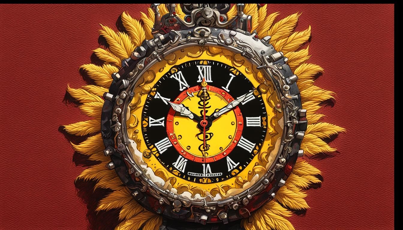 Hyper realistic 2D cursed crown half radiating dark red and 2D cursed ...