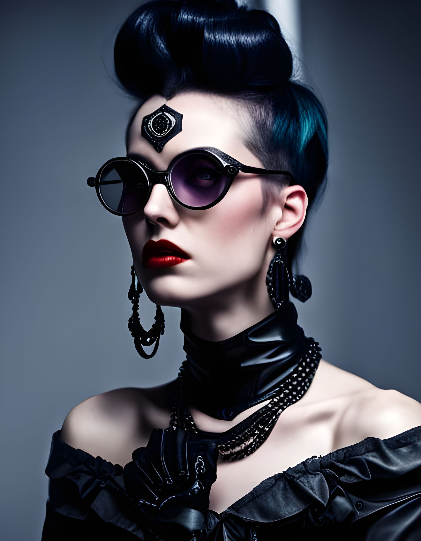 rococopunk - Matte Portrait - AI Generated Artwork - NightCafe Creator