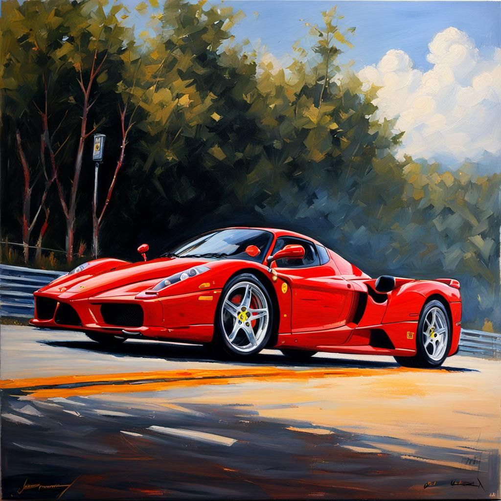 Ferrari Enzo - AI Generated Artwork - NightCafe Creator