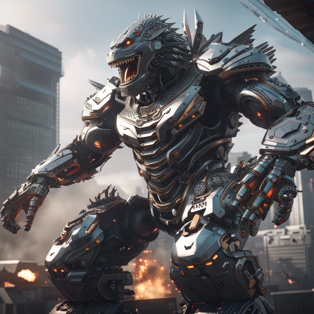 Mechakongzilla - AI Generated Artwork - NightCafe Creator
