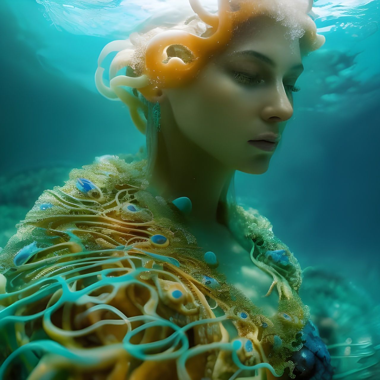 Aquatic Humanoid - AI Generated Artwork - NightCafe Creator