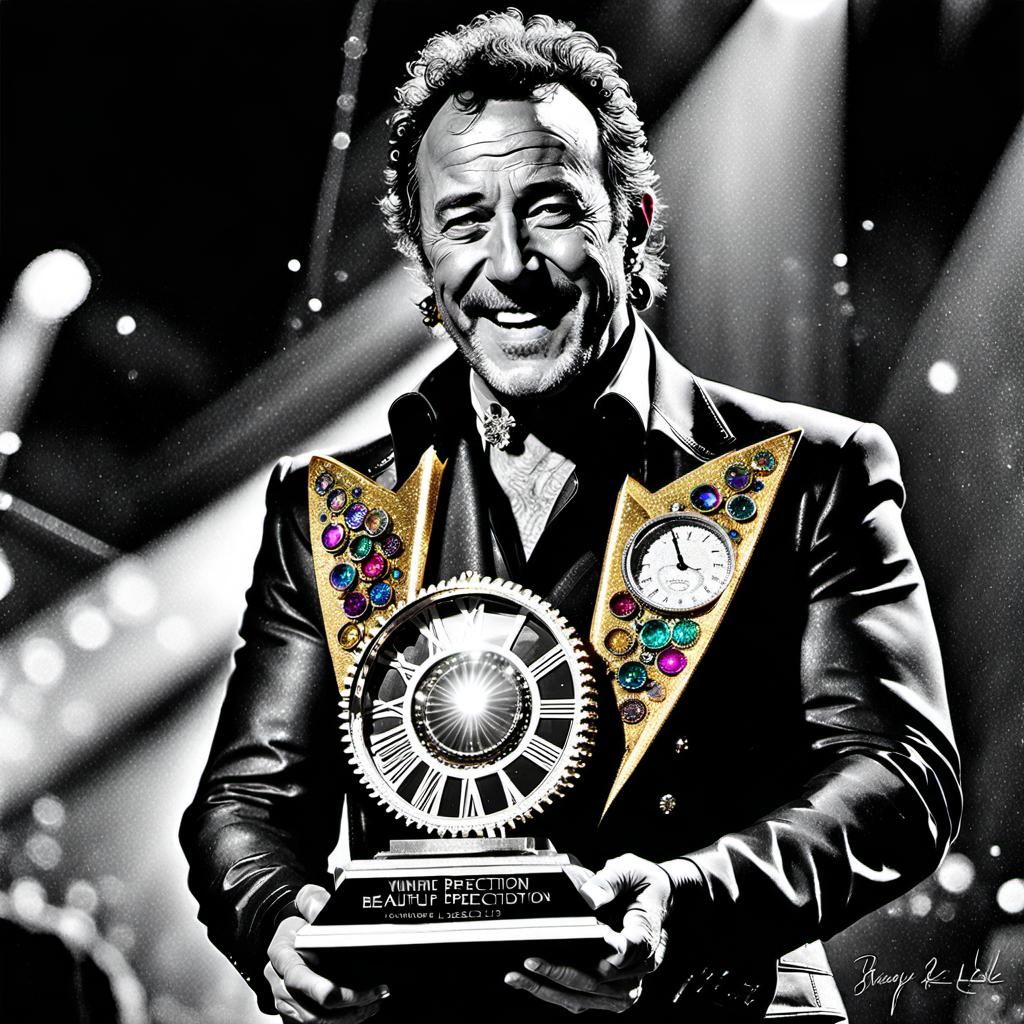 Award Shows, Bruce Springsteen - AI Generated Artwork - NightCafe Creator