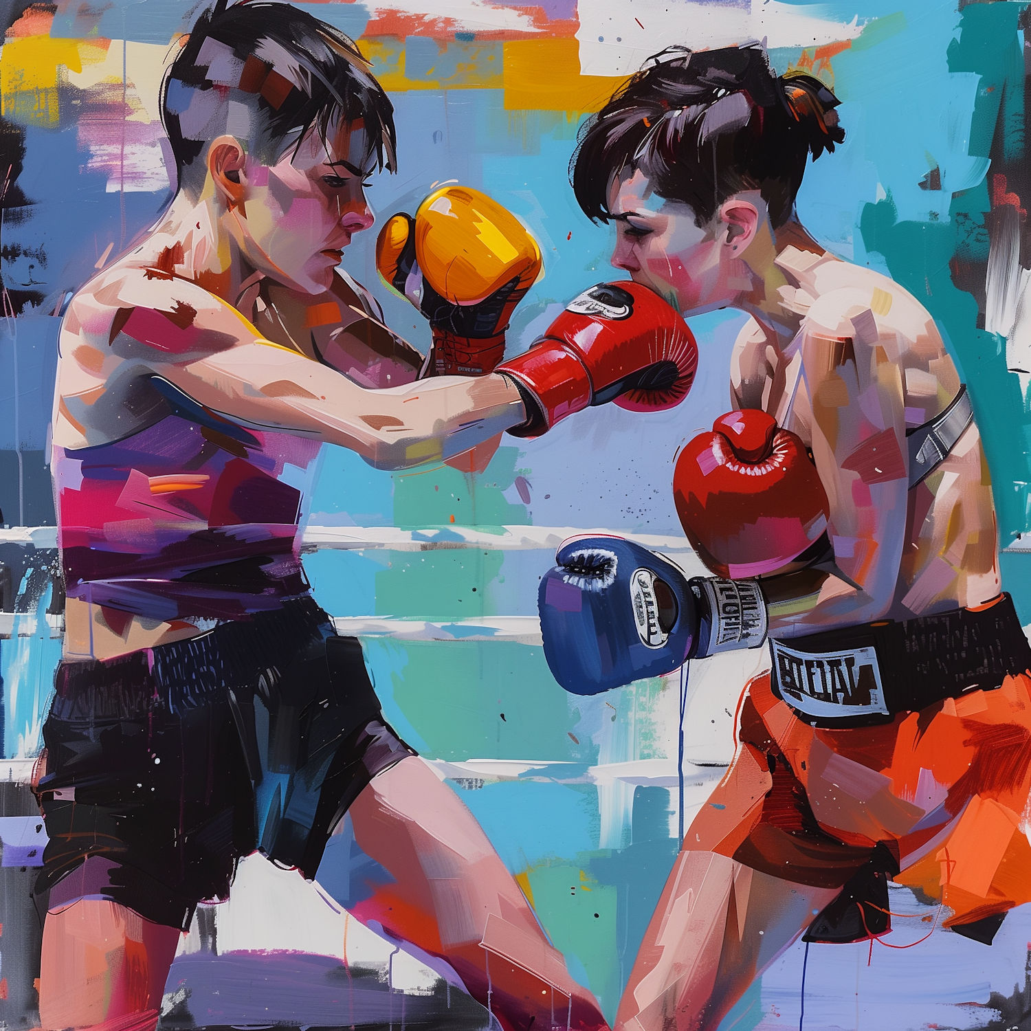 Boxing - AI Generated Artwork - NightCafe Creator