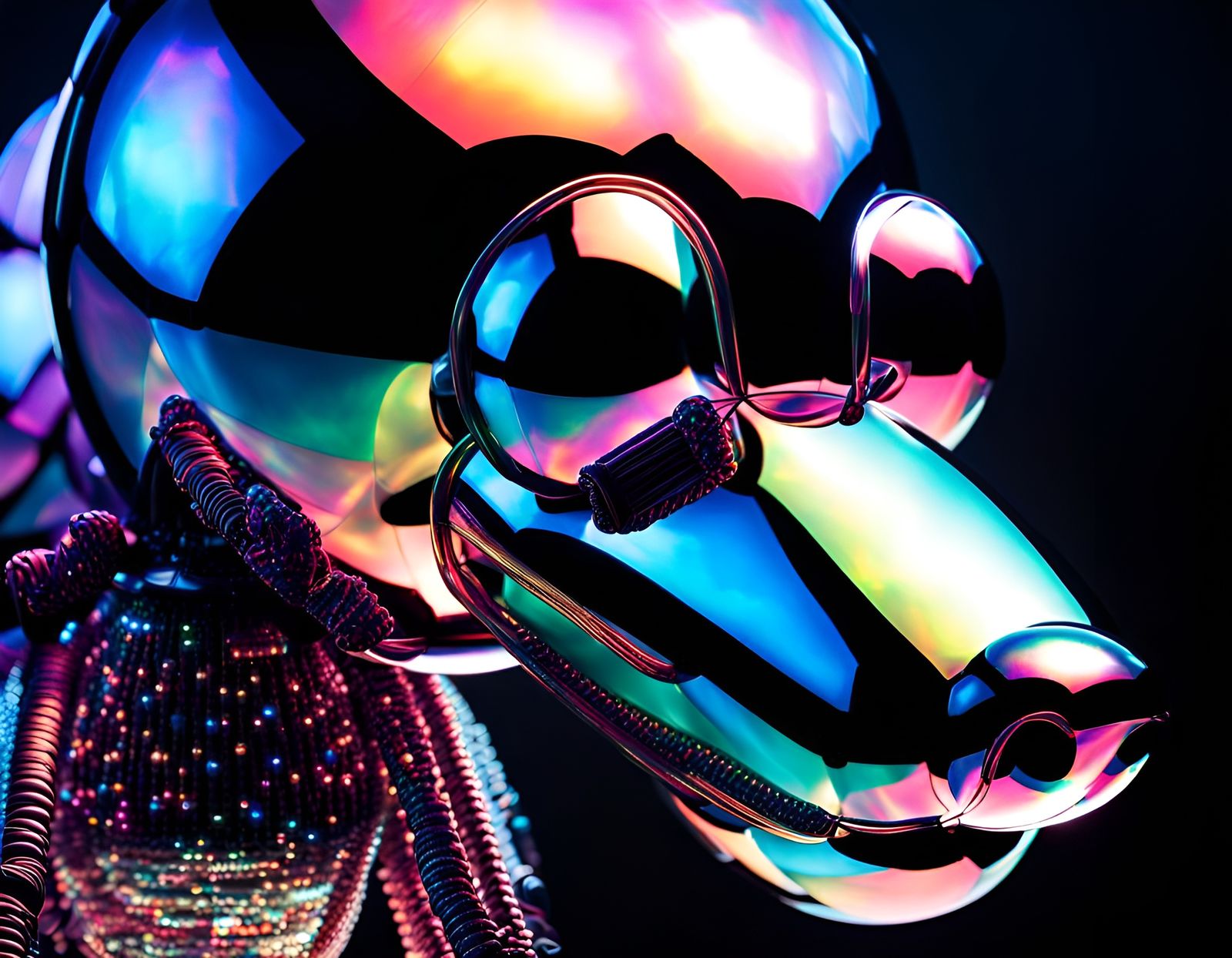 Technicolor Tangle - AI Generated Artwork - NightCafe Creator