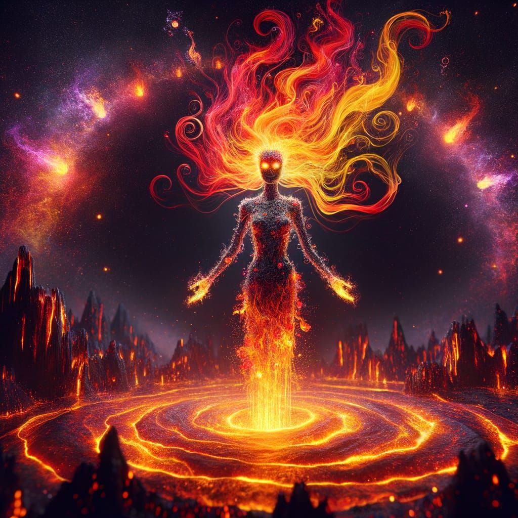 Lava Elemental - AI Generated Artwork - NightCafe Creator