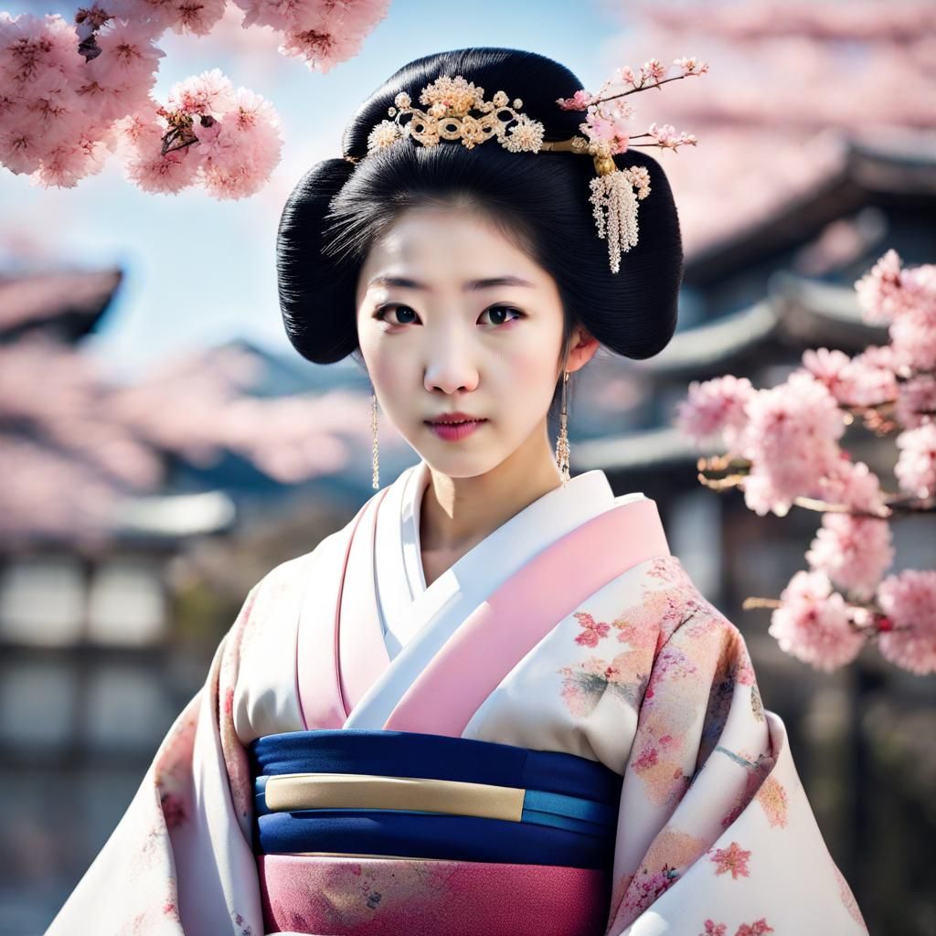 A beautiful japan princess - AI Generated Artwork - NightCafe Creator