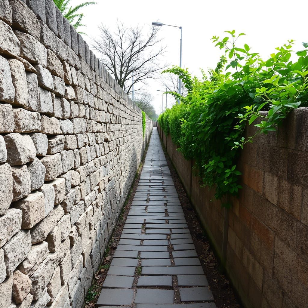 Long narrow pathway - Long narrow pathway
