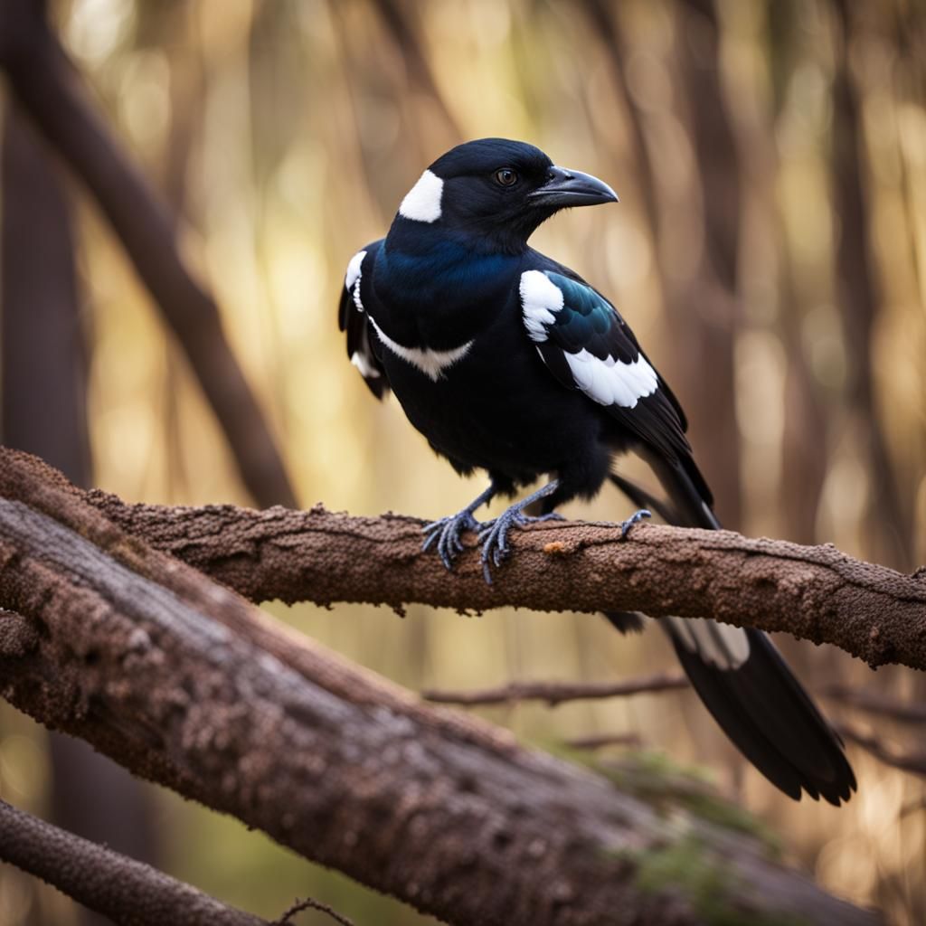 Magpie goes to Canada! 🇨🇦 - AI Generated Artwork - NightCafe Creator