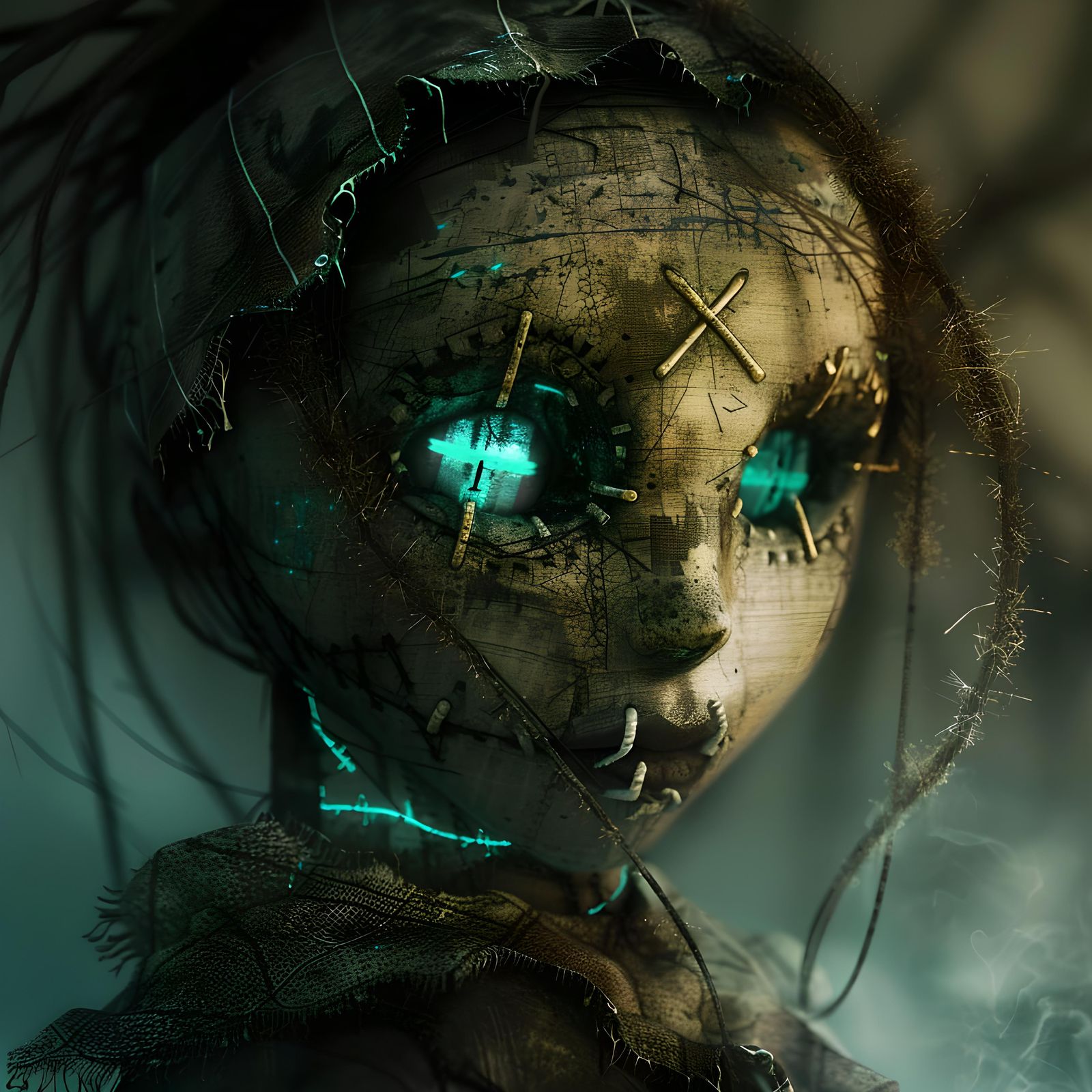 The stitched soul - AI Generated Artwork - NightCafe Creator