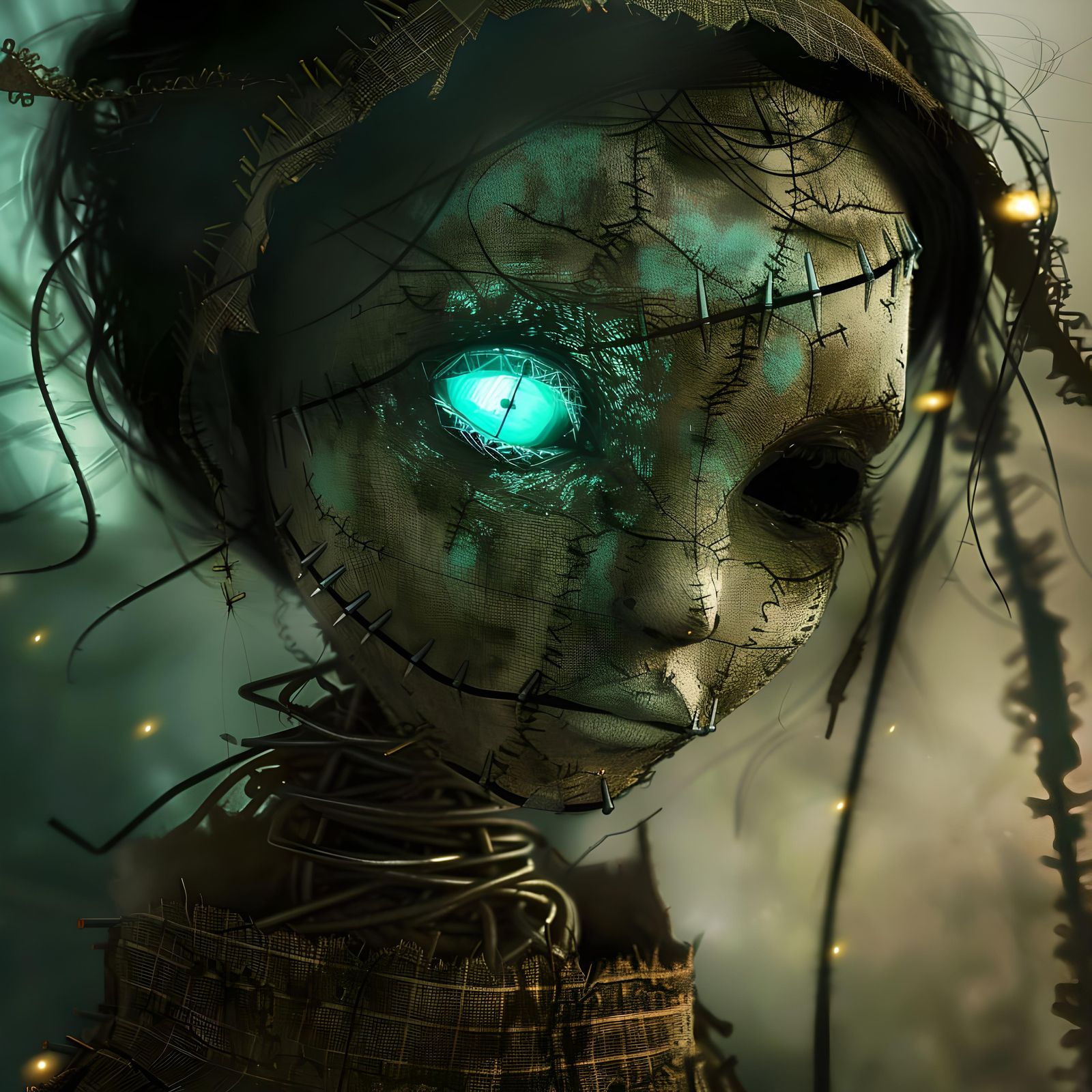 The stitched soul - AI Generated Artwork - NightCafe Creator