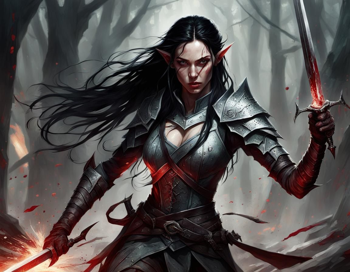 Stellanor, wood elf ranger - AI Generated Artwork - NightCafe Creator