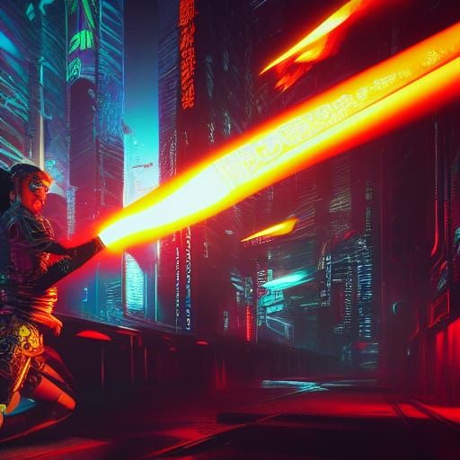 Cyber Flame. : r/nightcafe