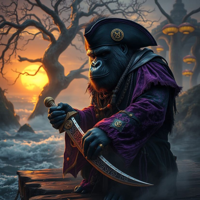 Demon pirates - Ethereal Demon Pirates Sail the Mystic Shor...