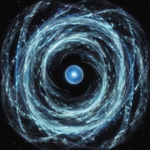 Visualization of a Hypothetical Wormhole Structure - AI Art