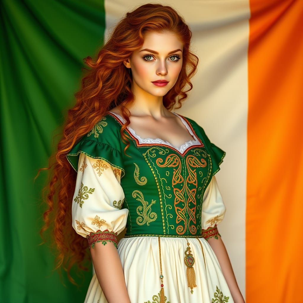 Miss Ireland - Ethereal Irish Goddess in Celtic Splendor