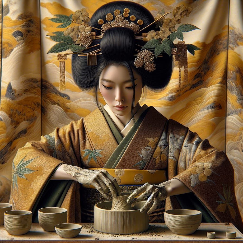 Haniyasu-hime, a Japanese Goddess of the Earth, Clay, and Pottery :)