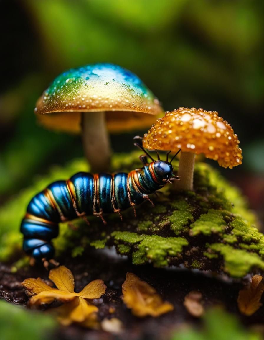 Micro world, macro photography - AI Generated Artwork - NightCafe Creator