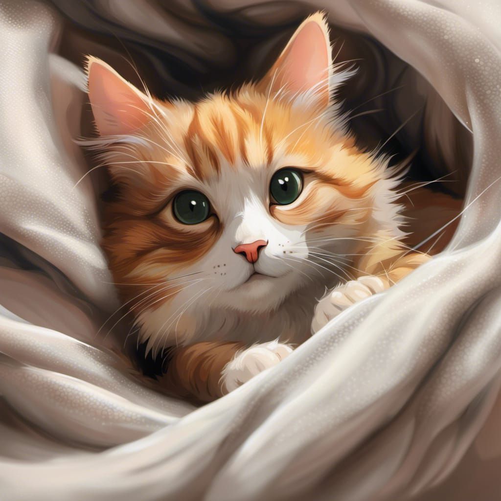 Cute cat - AI Generated Artwork - NightCafe Creator