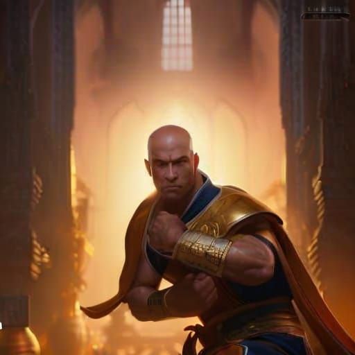Battle monk - AI Generated Artwork - NightCafe Creator