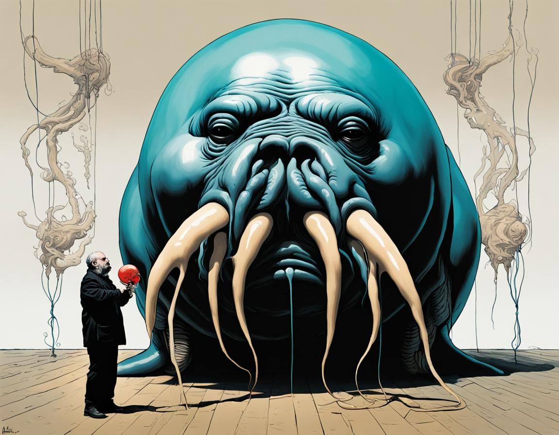 Walrus Monster XI - AI Generated Artwork - NightCafe Creator