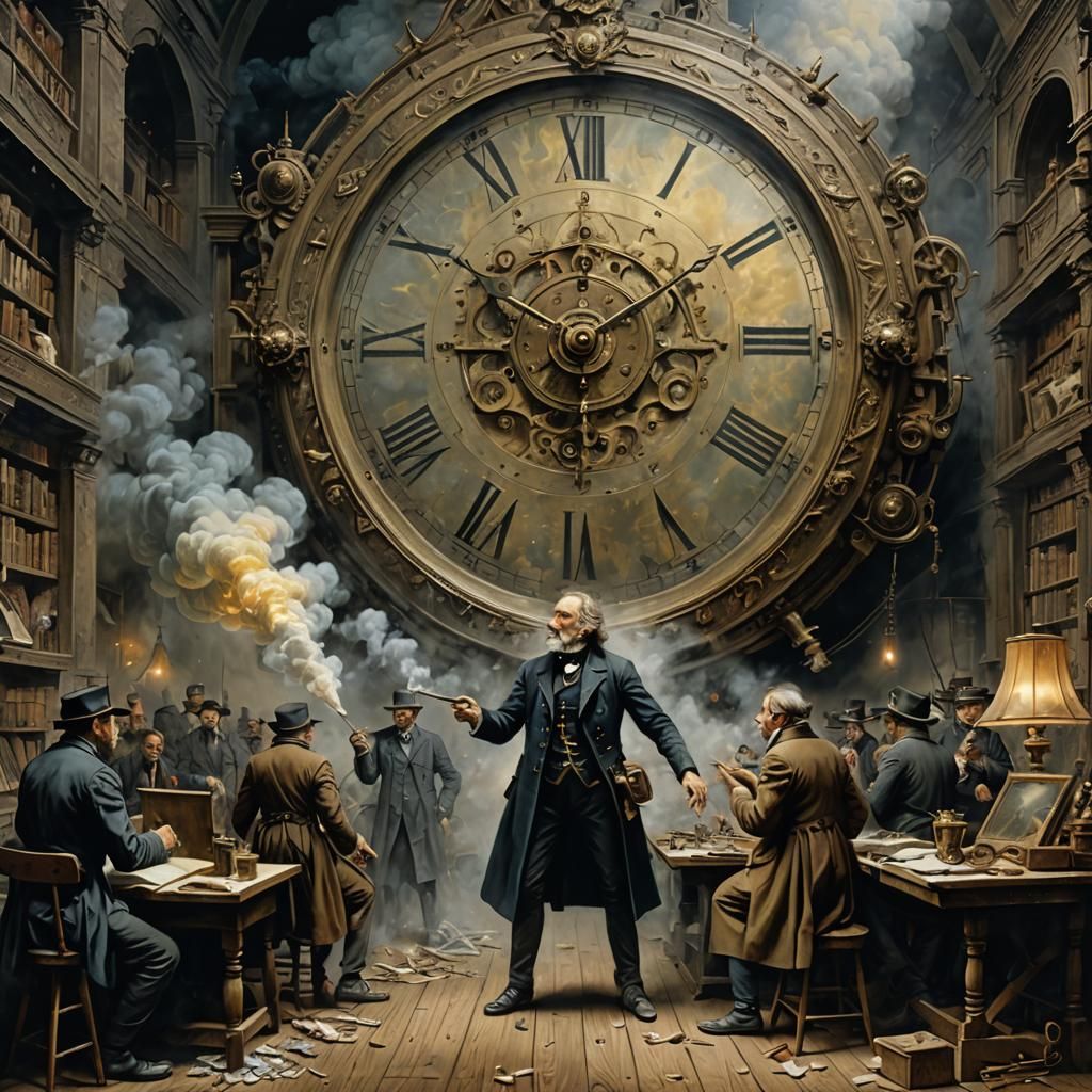 The warning! The clock is running out - AI Generated Artwork ...