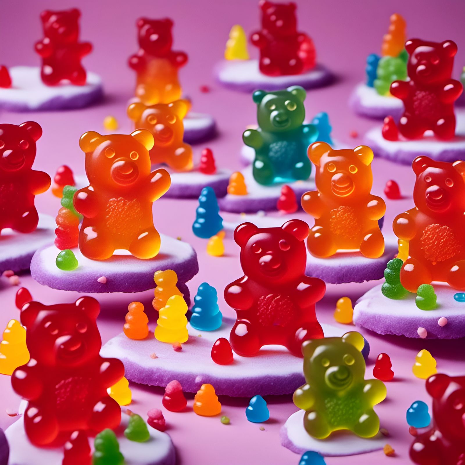 Gummy Bear Bonanza - AI Generated Artwork - NightCafe Creator