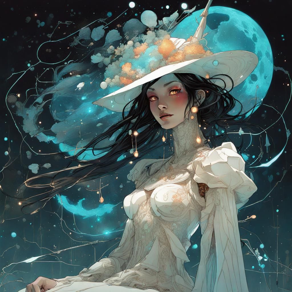 gorgeous Witch Bride - AI Generated Artwork - NightCafe Creator
