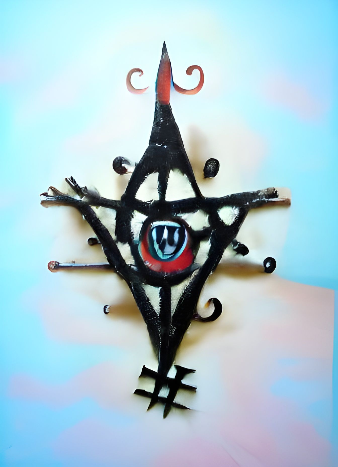 Witchcraft symbol #11 gothic art folk art mysterious sigil - AI ...