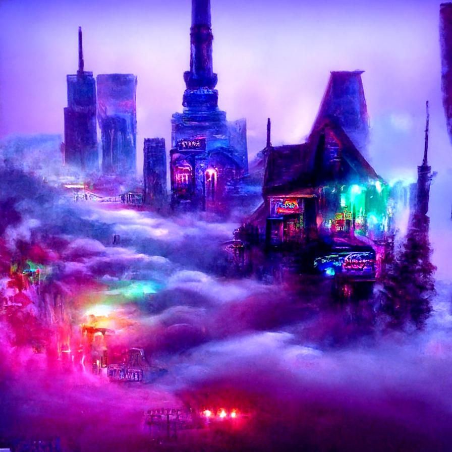 crazy town in the middle of nowhere - AI Generated Artwork - NightCafe ...
