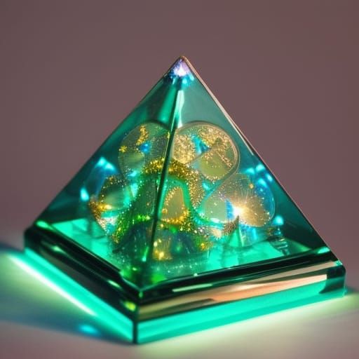 glass pyramid - AI Generated Artwork - NightCafe Creator