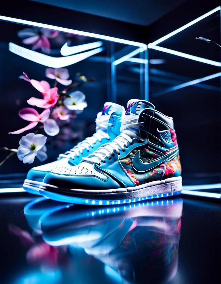 Air Jordan - Flora - AI Generated Artwork - NightCafe Creator