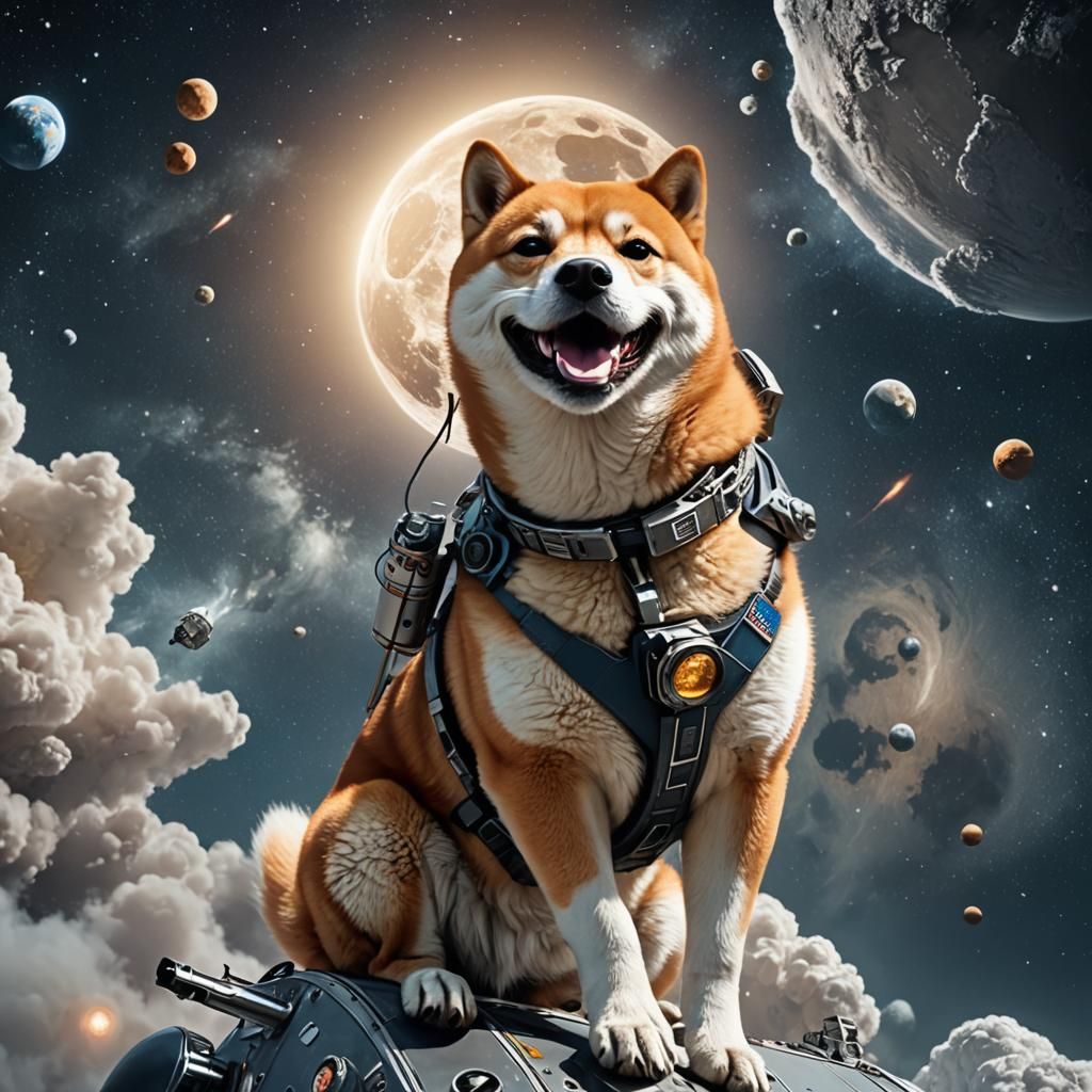 Shiba Inu dog to the moon : r/SHIBArmy