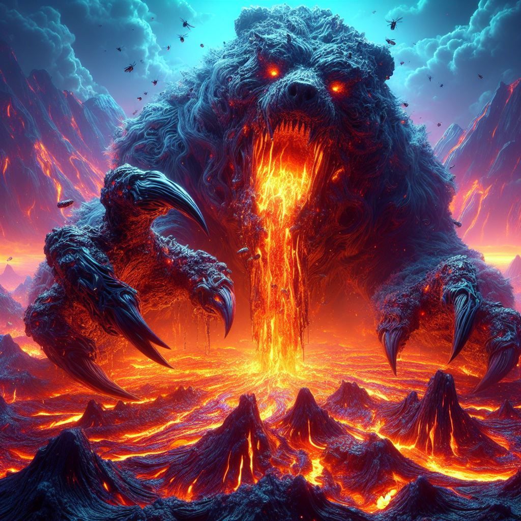 Lava bear - AI Generated Artwork - NightCafe Creator