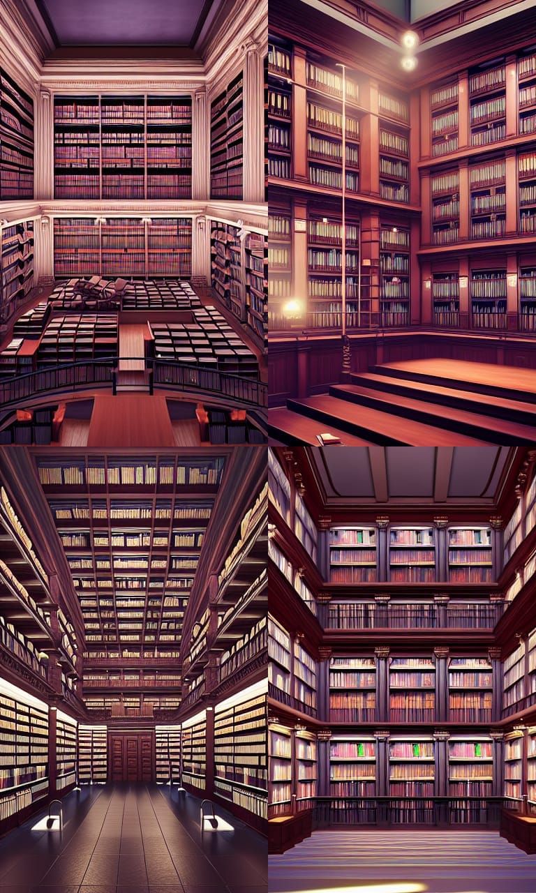 Vast library with an old fashioned card catalog - redoing an old prompt ...